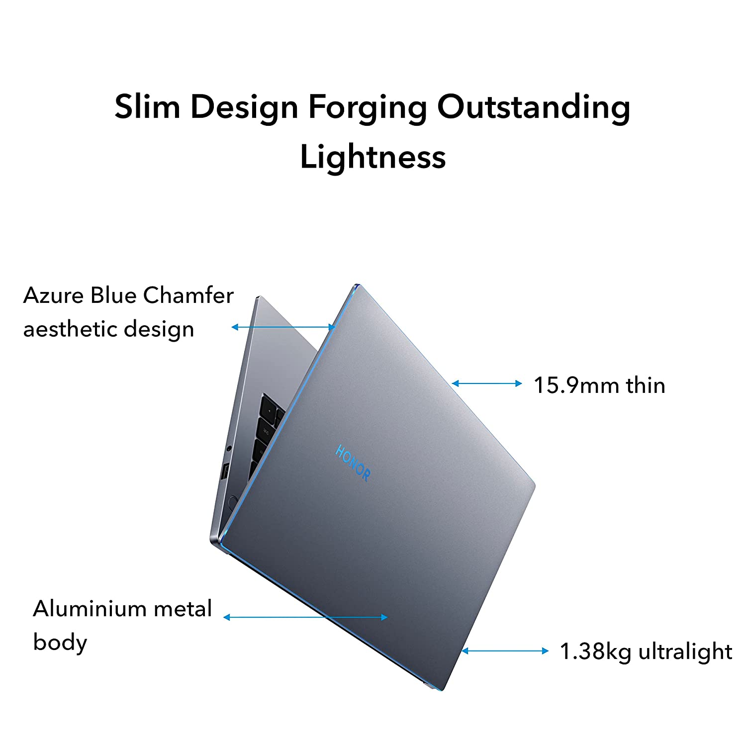 Honor MagicBook 14 NobelM-WFQ9AHNE Ryzen 5 5500U 16GB ram 512GB SSD ...